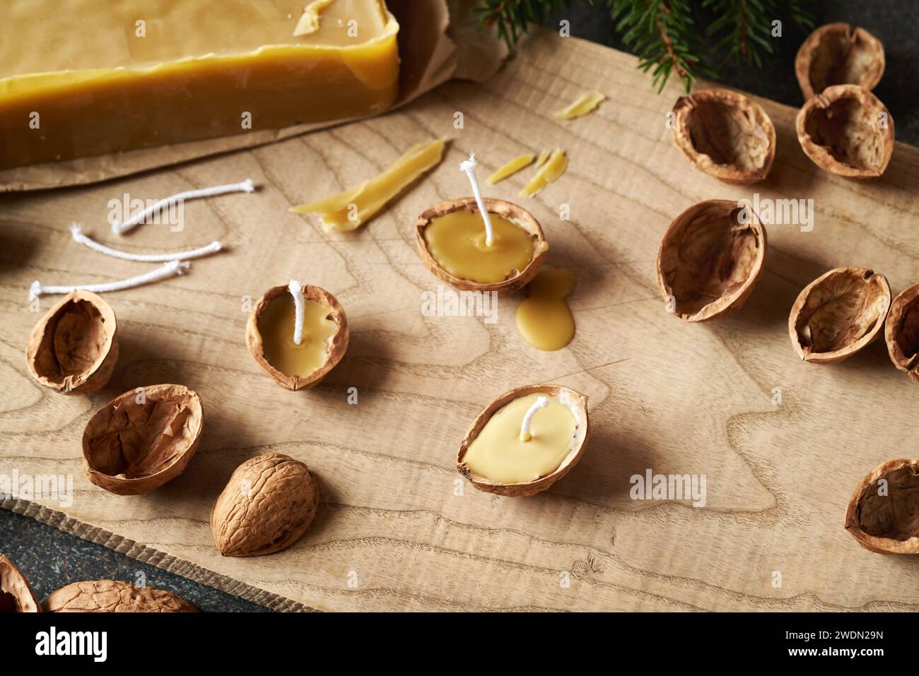 Walnut production hi-res stock photography and images - Alamy