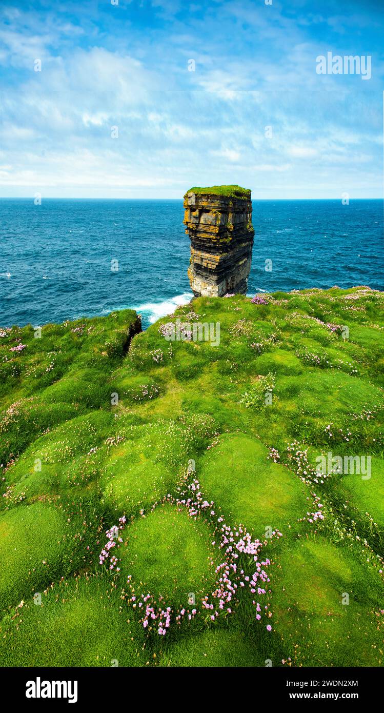 Sea Stack at Downpatrick Head, County Mayo, Ireland Stock Photo - Alamy