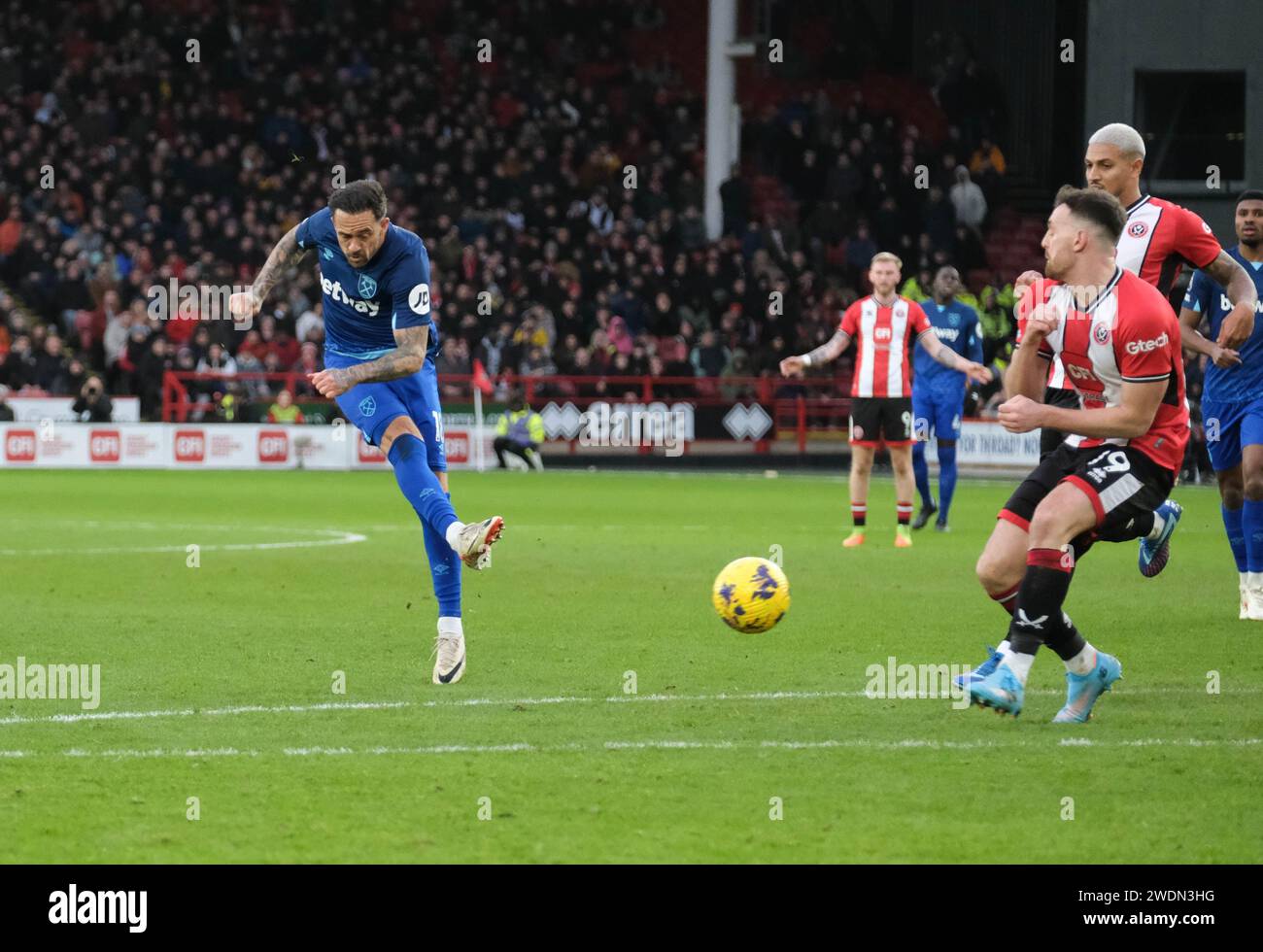 Bramall Lane, Sheffield, UK. 21st Jan, 2024. Premier League Football ...