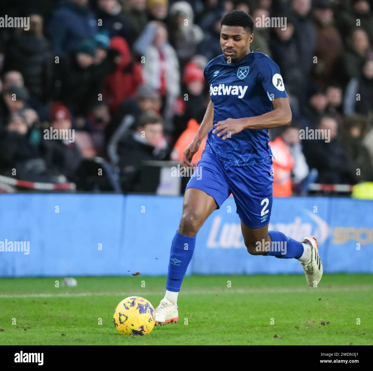 Bramall Lane, Sheffield, UK. 21st Jan, 2024. Premier League Football ...