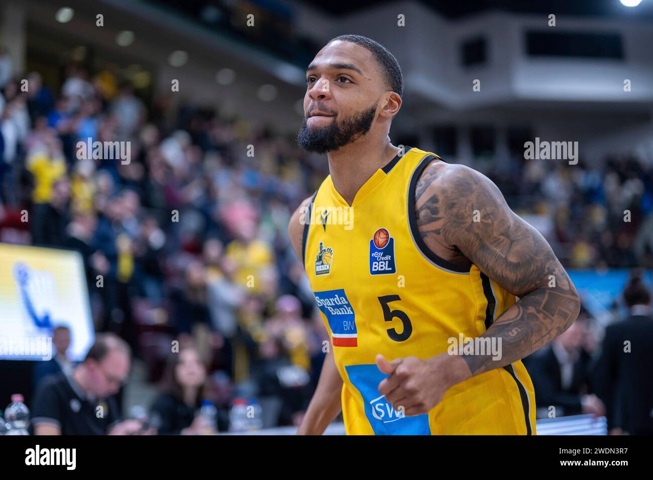 Ludwigsburg, Deutschland. 21st Jan, 2024. Jeffrey JR. Roberson (MHP ...