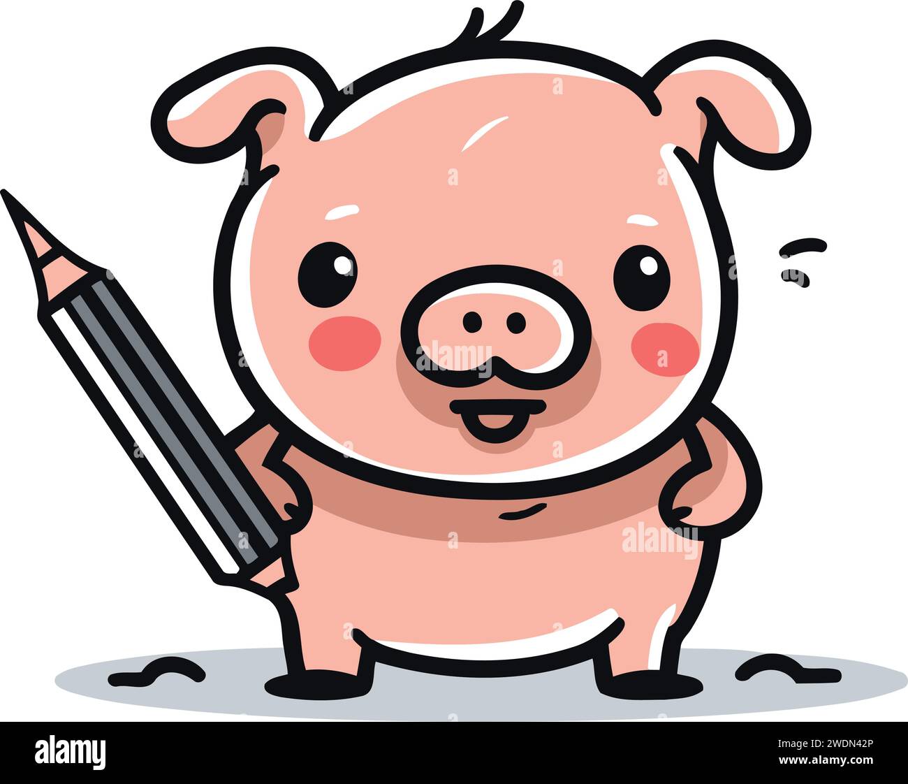 Pig pen character Stock Vector Images - Alamy