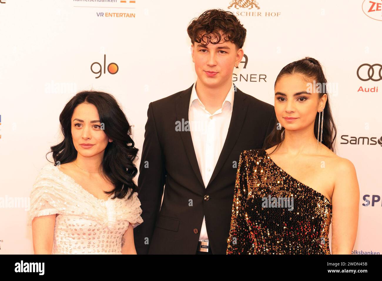 Deutscher Filmball 2024 Milena Aboyan, Levy Rico Arcos und Bayan Layla ...
