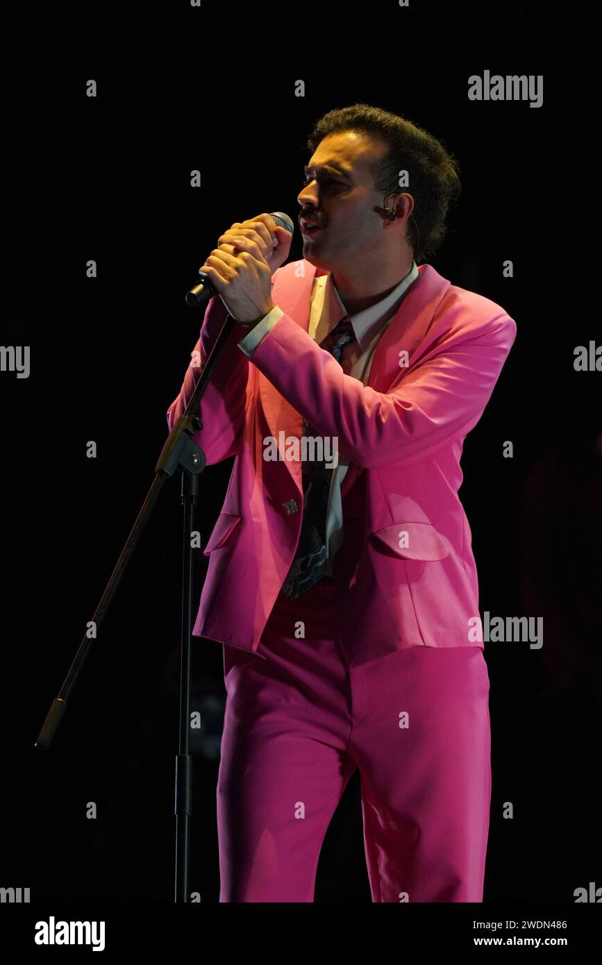 ISTANBUL, TURKIYE - MAY 23, 2023: Turkish Singer Mert Demir concert in ...