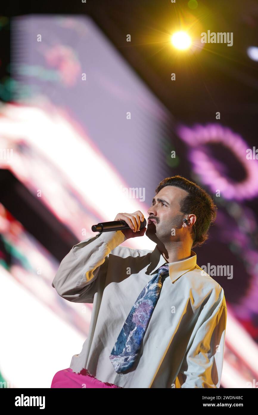 ISTANBUL, TURKIYE - MAY 23, 2023: Turkish Singer Mert Demir concert in ...