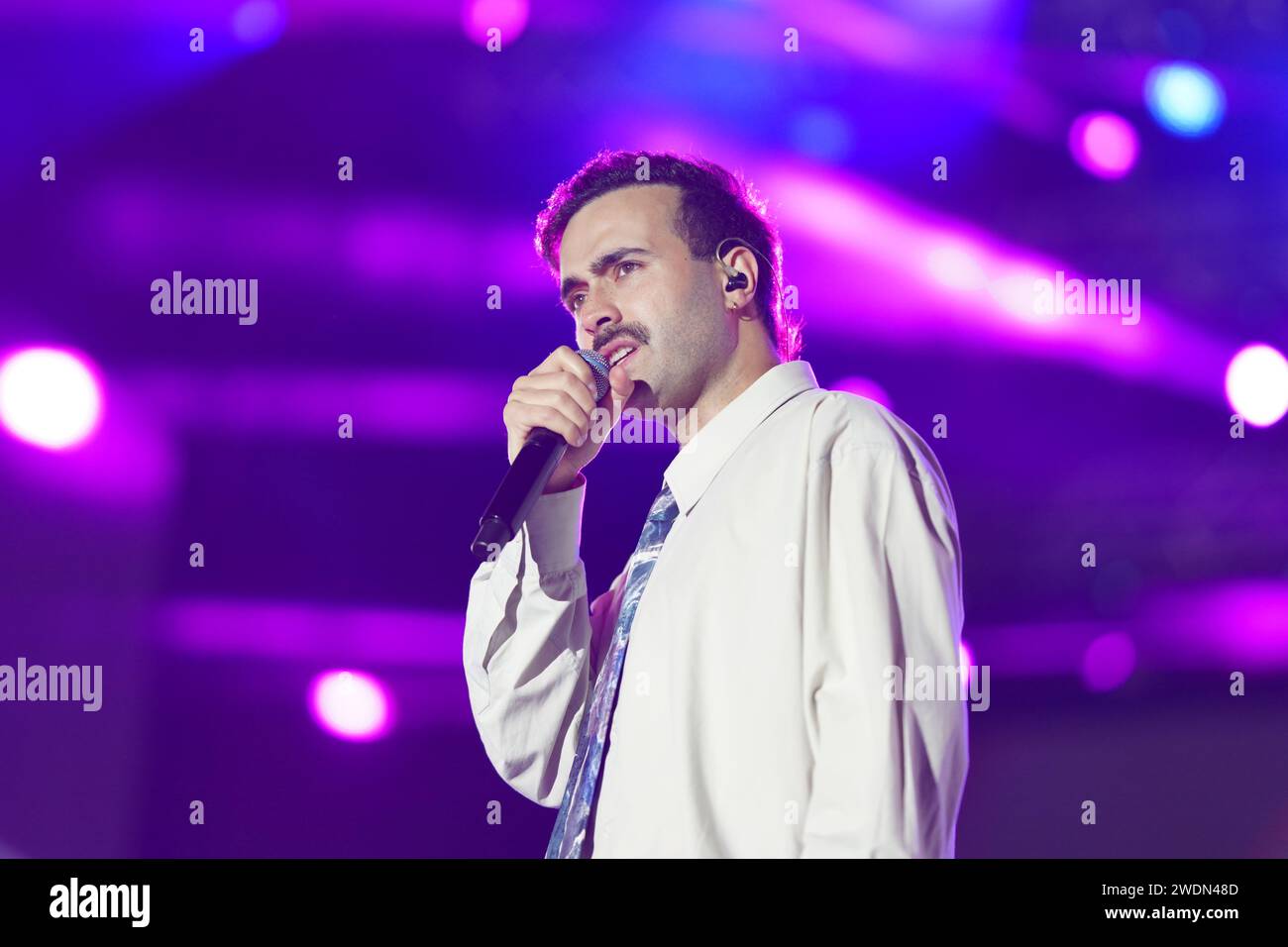 ISTANBUL, TURKIYE - MAY 23, 2023: Turkish Singer Mert Demir concert in ...