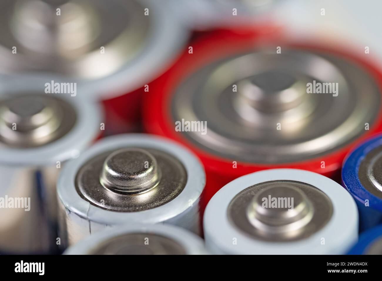 Batteries and accumulators in a close-up Stock Photo - Alamy
