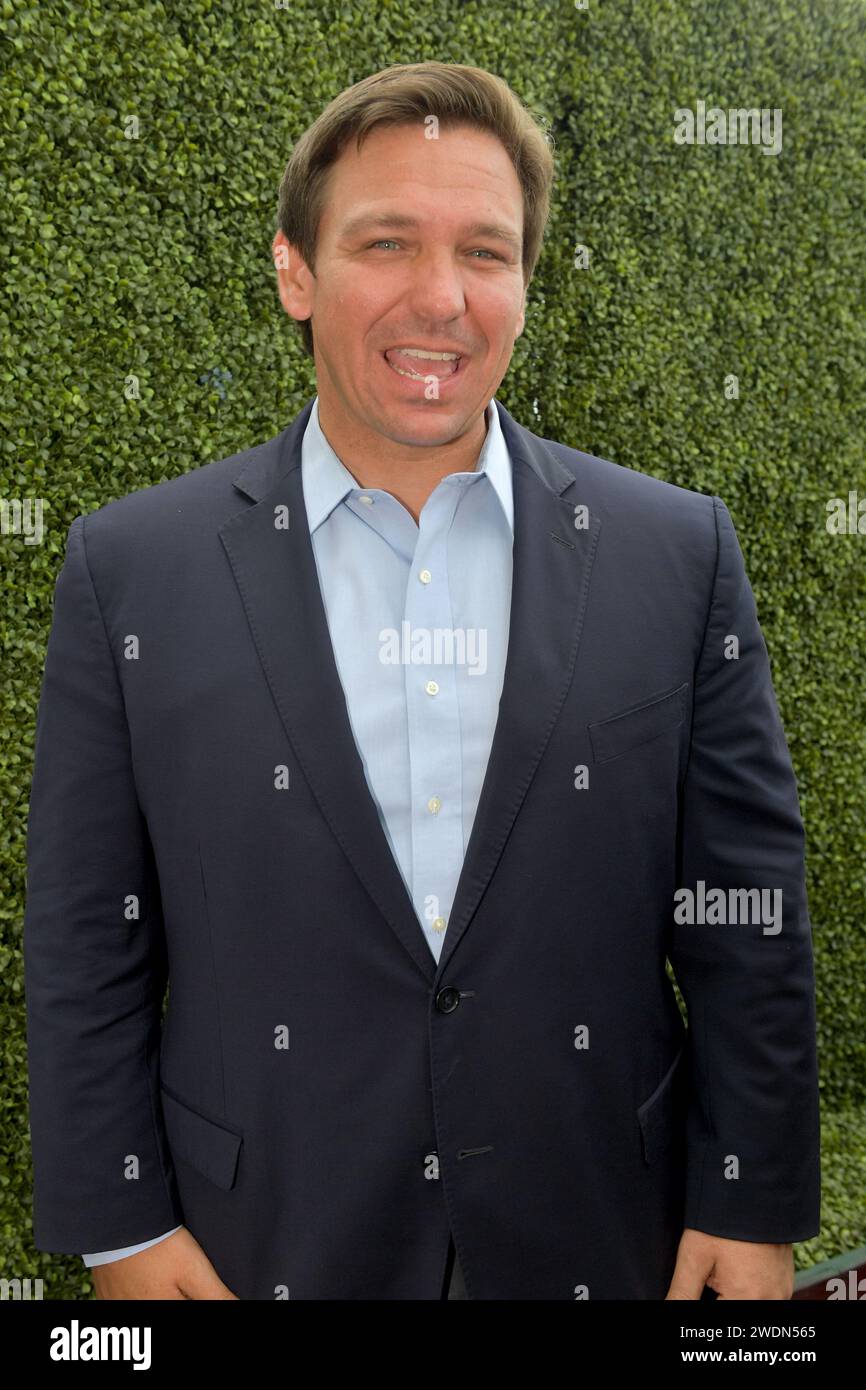 DELRAY BEACH, FL - APRIL 24: Florida Governor Ron DeSantis attends the ...