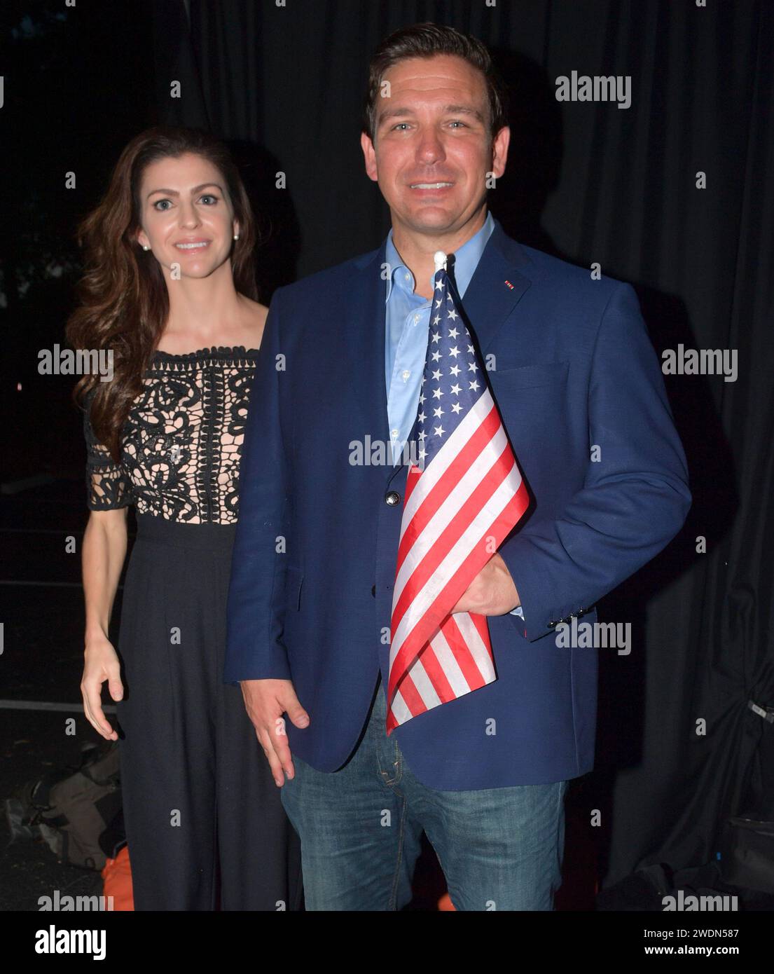 BOCA RATON, FL - NOVEMBER 04: (EXCLUSIVE COVERAGE) Ron DeSantis, and ...