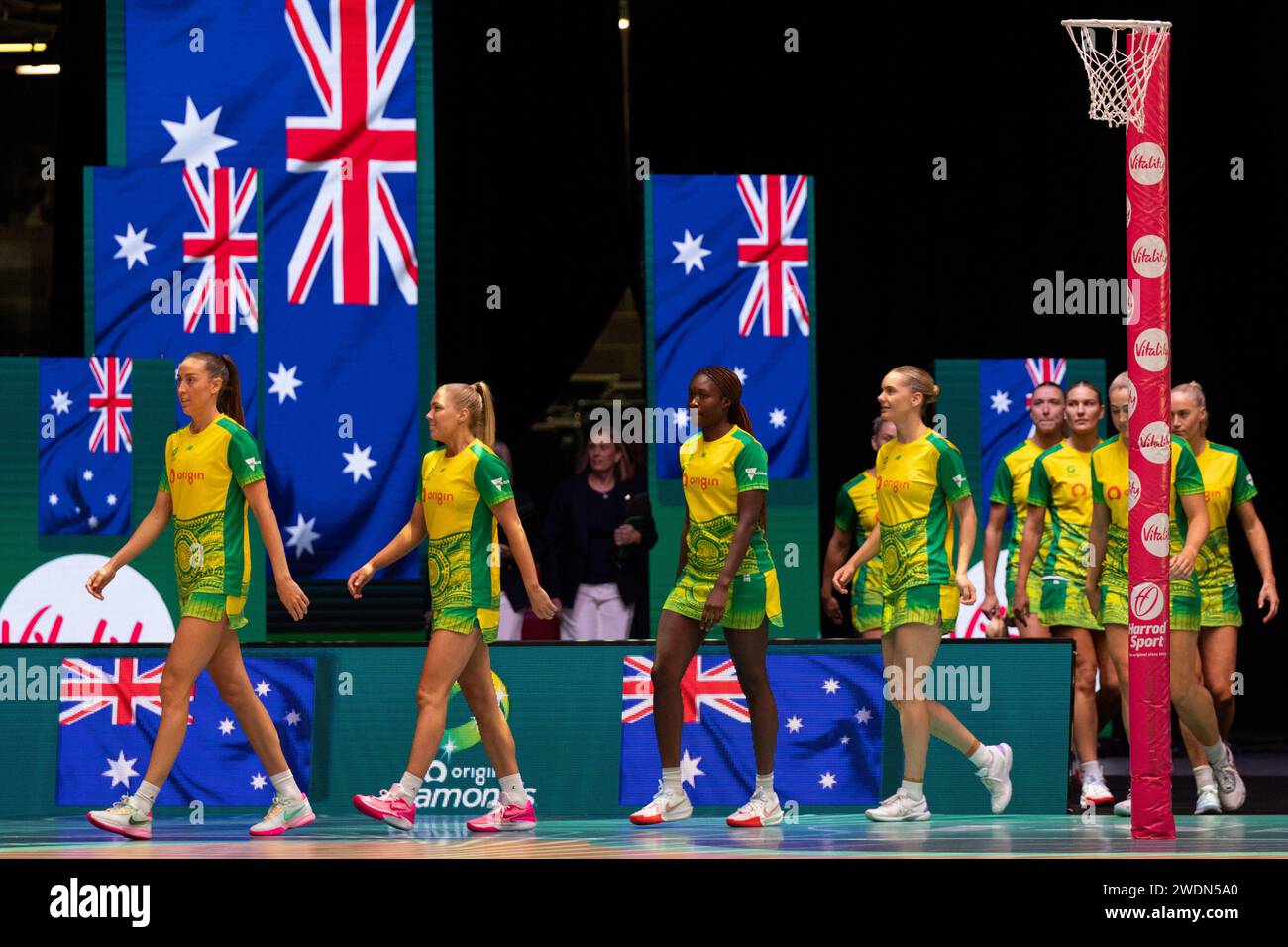 London, UK. 21st Jan, 2024. Australia team arrives at the Vitality ...