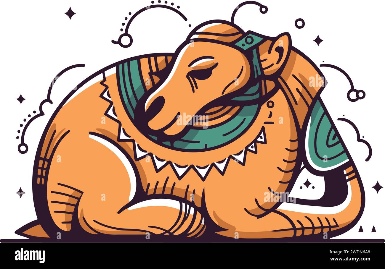 Egyptian camel vector vectors Stock Vector Images - Alamy