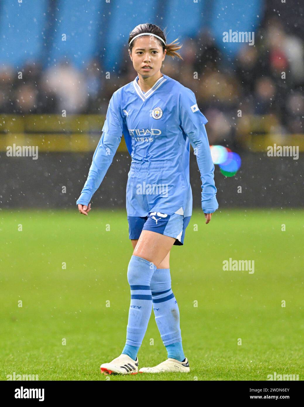 Yui Hasegawa of Manchester City Women, during the The FA Women's Super ...