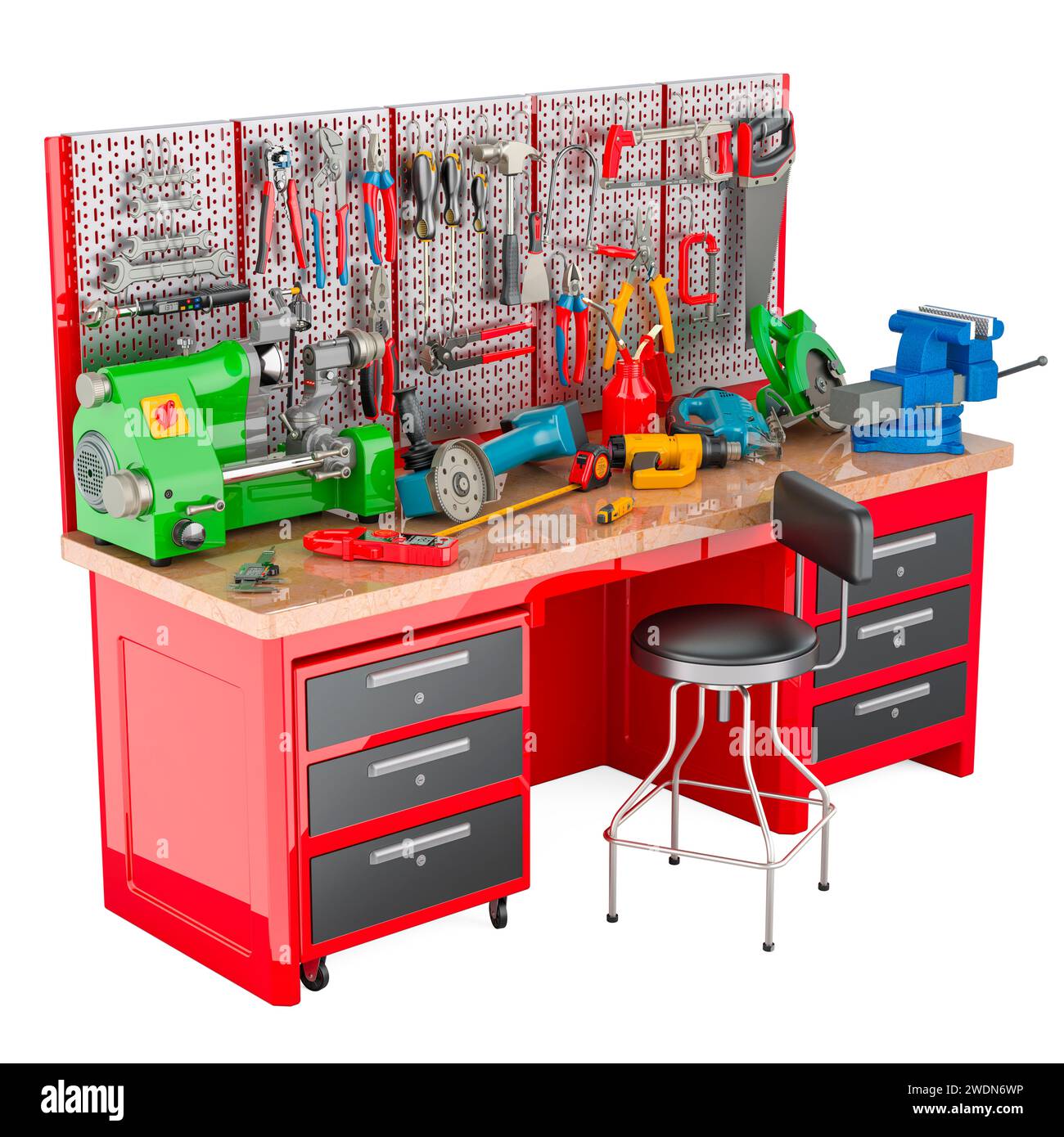 Maintenance Work Table, maintenance work bench table, 3D rendering ...