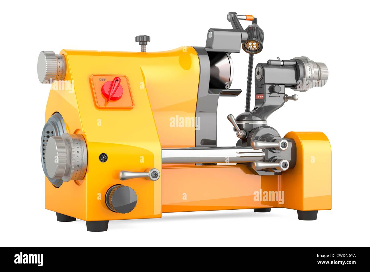Universal Cutter Grinder, 3D rendering isolated on white background ...