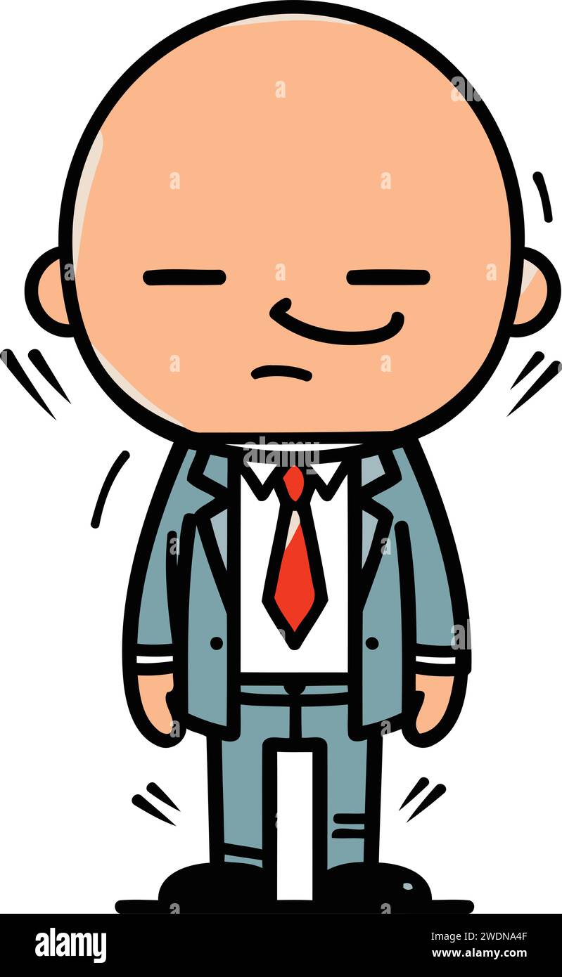 Sad bald man Stock Vector Images - Alamy