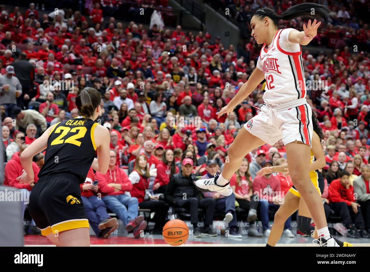 Columbus, Ohio, USA. 21st Jan, 2024. Ohio State Buckeyes guard Celeste ...