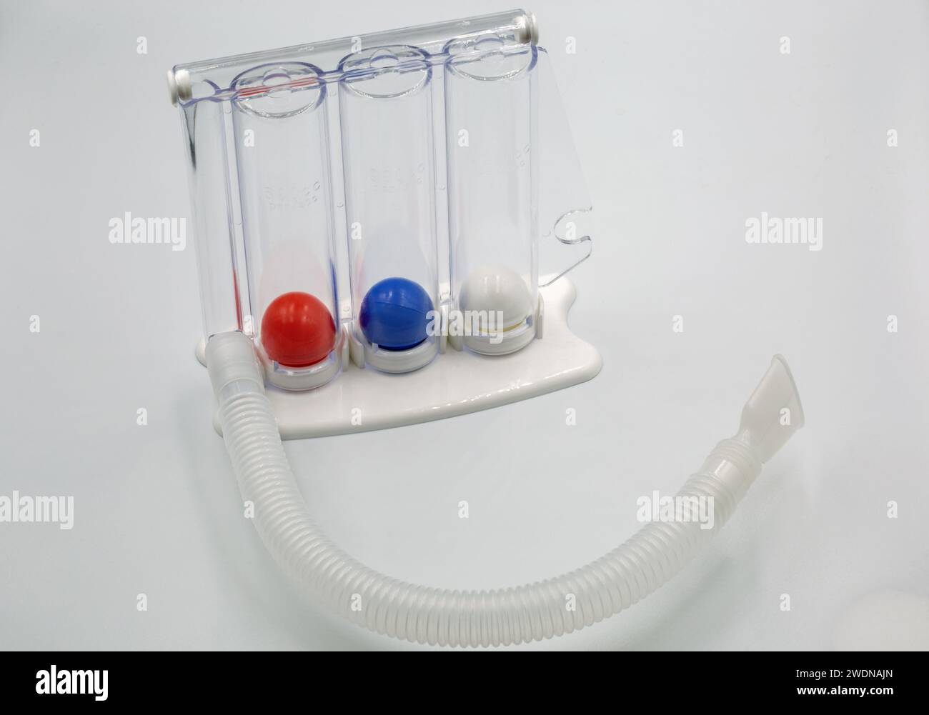 Kyiv, Ukraine - October 24, 2023: Breathing simulator Tri-Ball Rabir ...