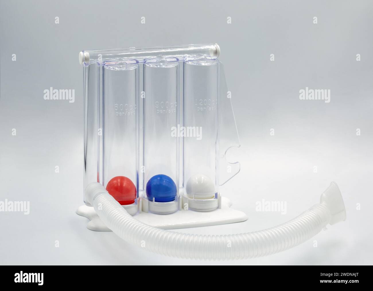 Kyiv, Ukraine - October 24, 2023: Breathing simulator Tri-Ball Rabir ...