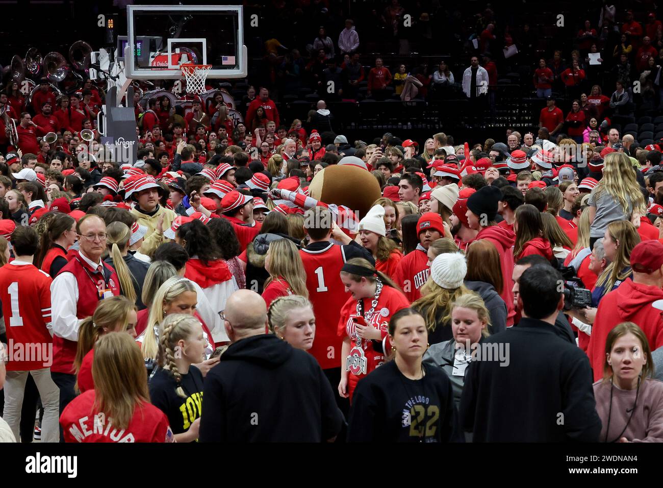 Columbus, Ohio, USA. 21st Jan, 2024. Ohio State Buckeyes mascot Brutus ...