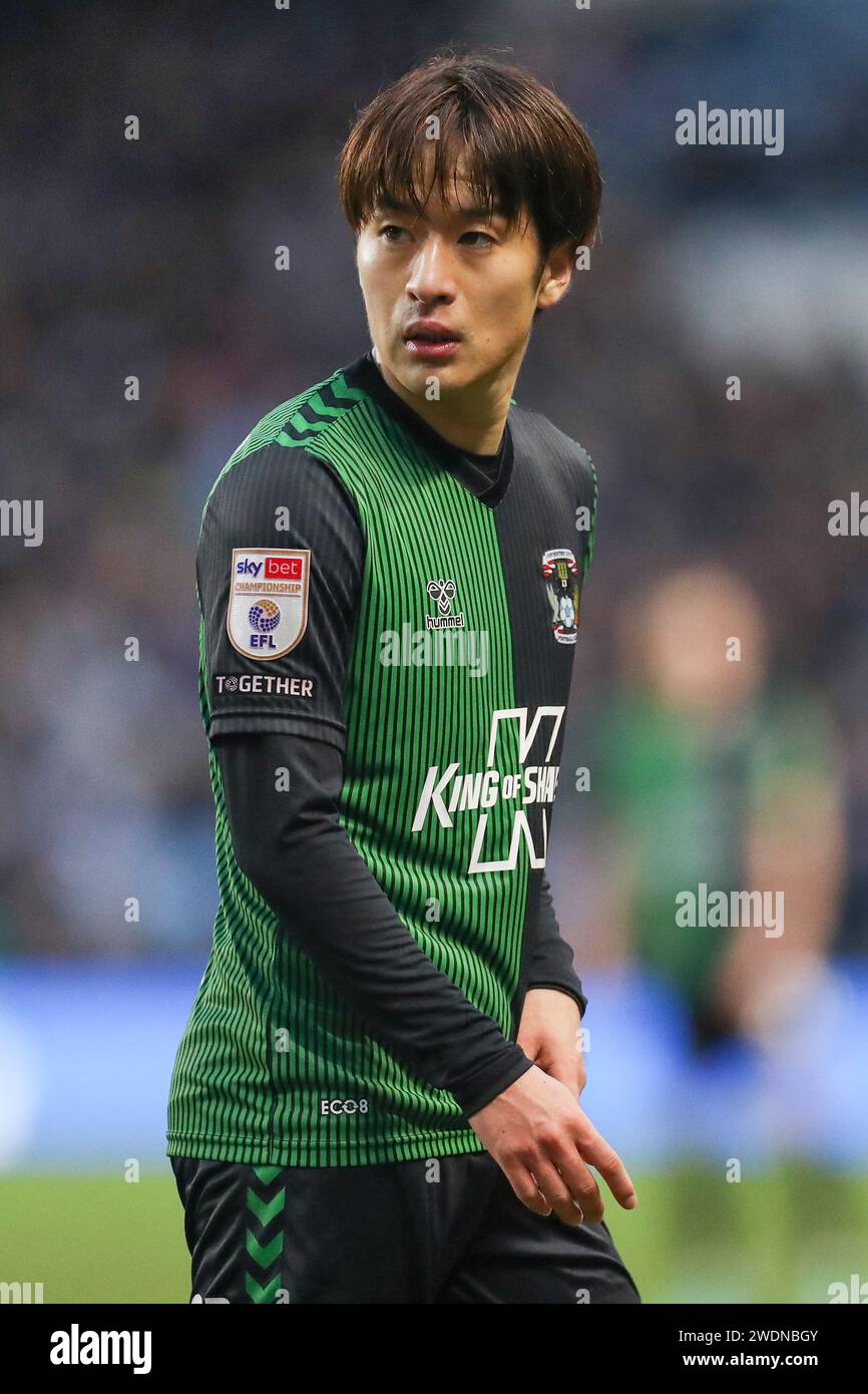 Sheffield, UK. 20th Jan, 2024. Coventry City midfielder Tatsuhiro ...