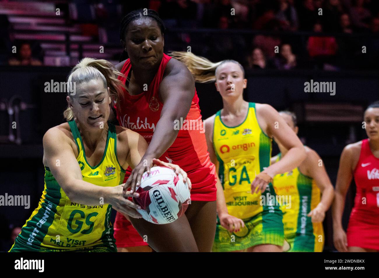 London, UK. 21st Jan, 2024. Sophie Garbin (GA, GS Australia) and Razia ...