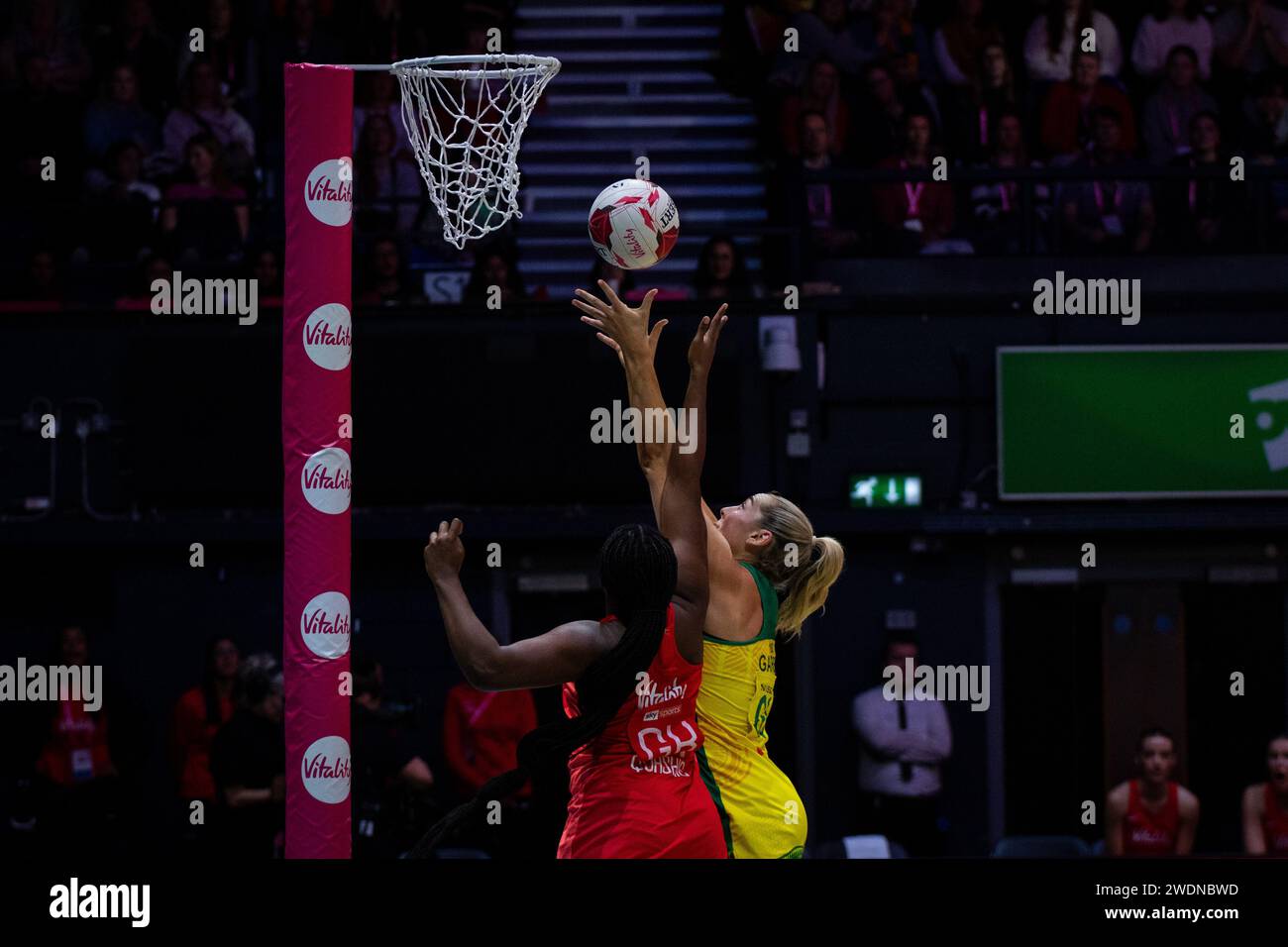 London, UK. 21st Jan, 2024. Sophie Garbin (GA, GS Australia) and Razia ...
