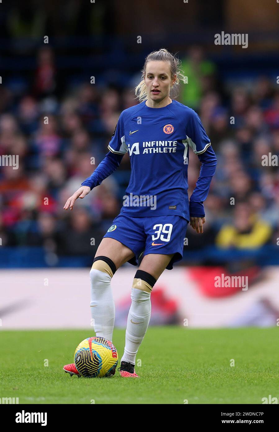 London, UK. 21st Jan, 2024. Nathalie Bjorn of Chelsea during The FA ...