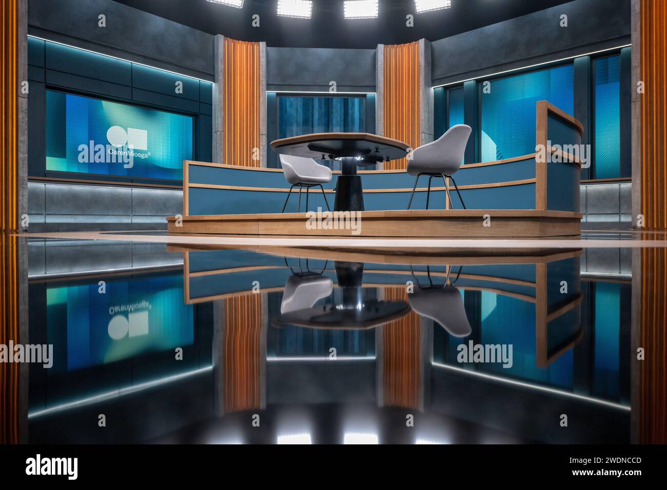 Berlin, Germany. 21st Jan, 2024. View of the converted studio, taken ...