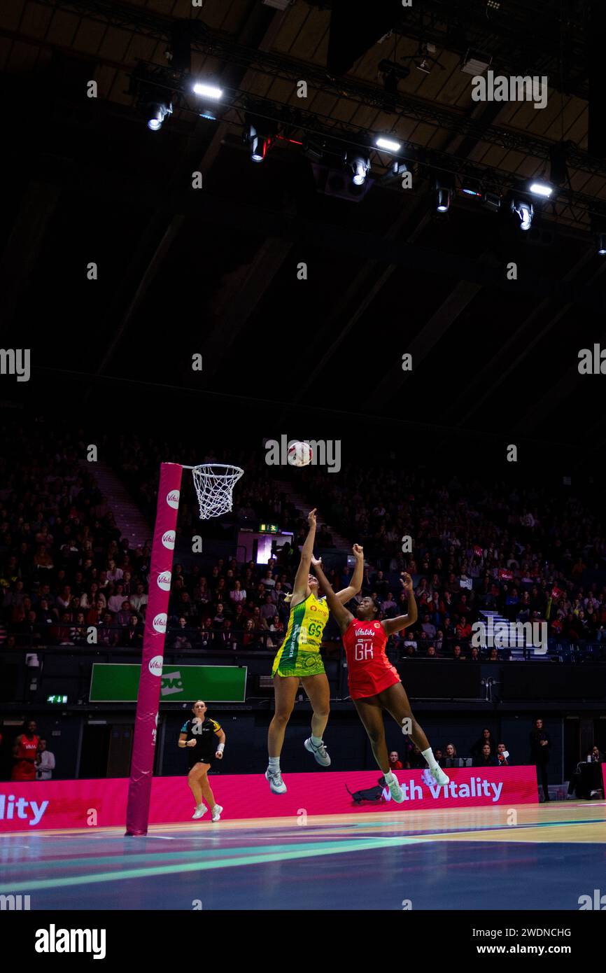 London, UK. 21st Jan, 2024. Sophie Garbin (GA, GS Australia) and Razia ...