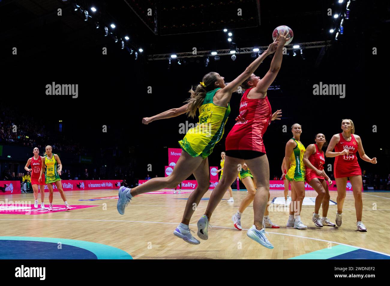 London, UK. 21st Jan, 2024. Eleanor Cardwell (GS, GA England) and Sarah ...