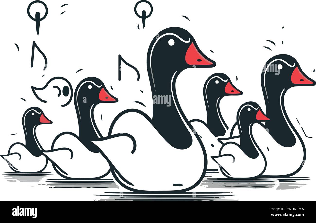 Ducks are a must Stock Vector Images - Alamy