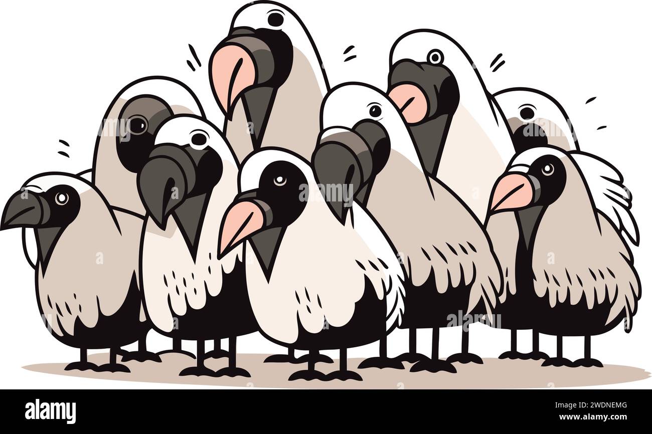 Cartoon vultures Stock Vector Images - Alamy
