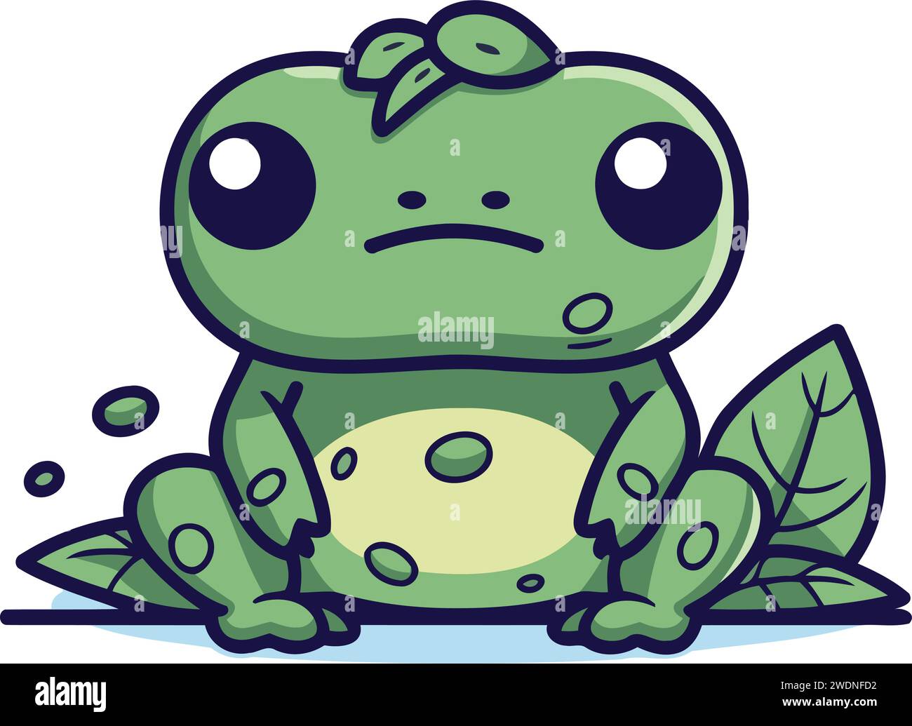 Sad frog cartoon Cut Out Stock Images & Pictures - Alamy