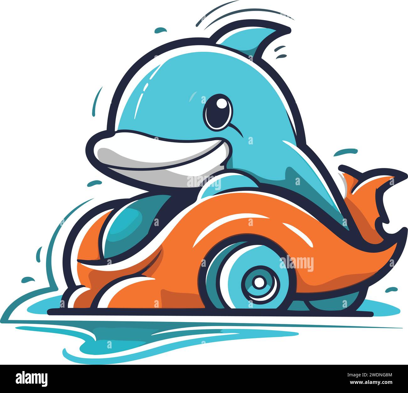 Toy dolphin Stock Vector Images - Alamy