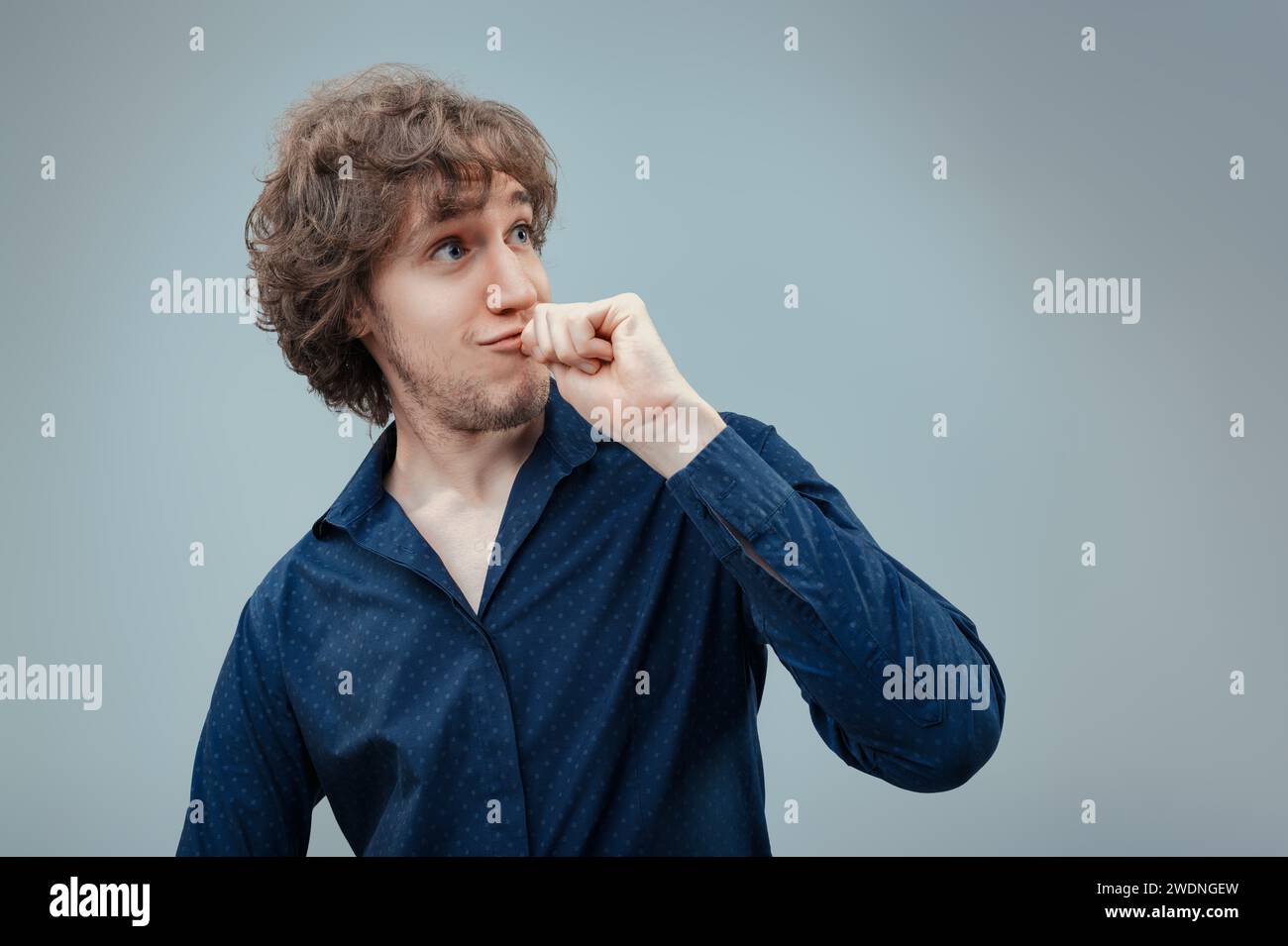 Smirking person hi-res stock photography and images - Alamy