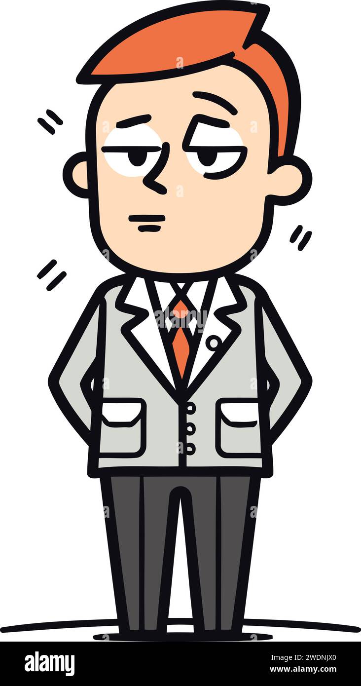 Cartoon man frowning hi-res stock photography and images - Alamy