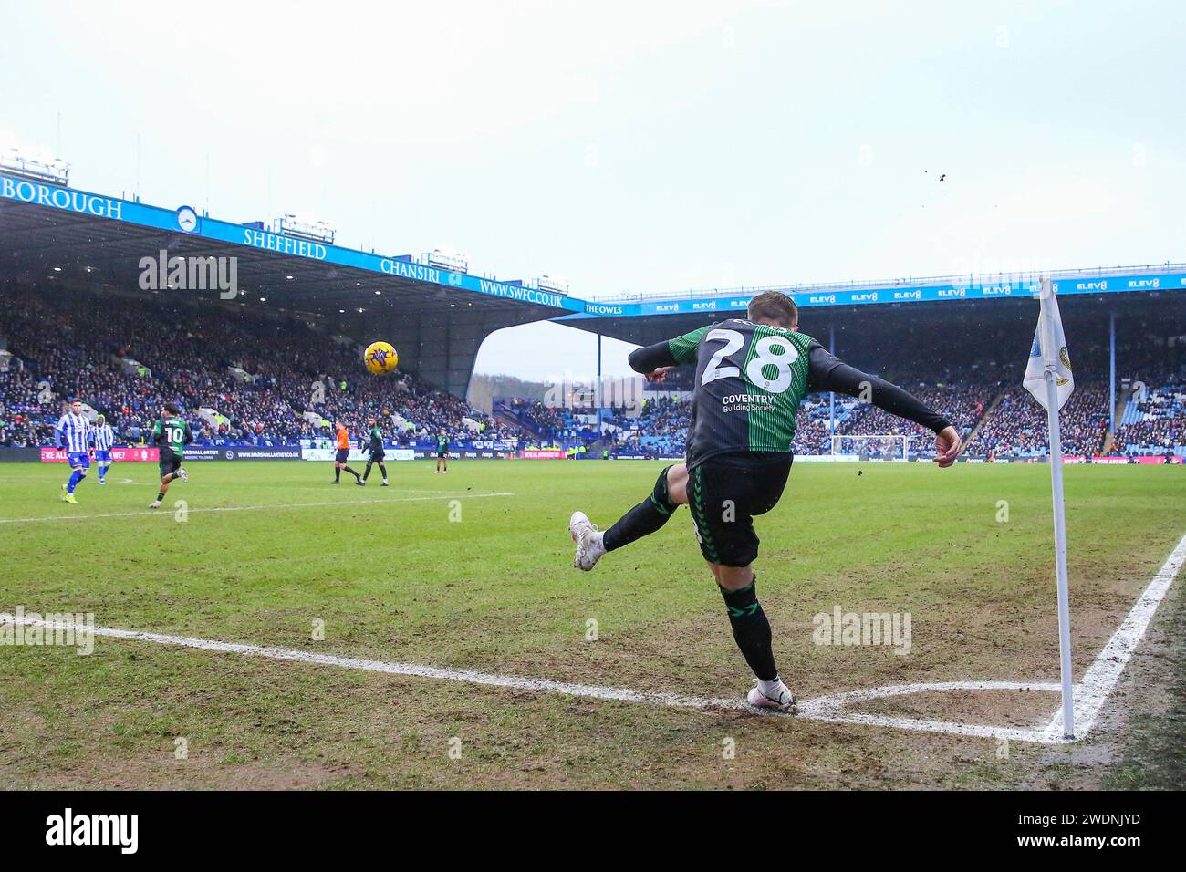 Sheffield, UK. 20th Jan, 2024. Coventry City midfielder Josh Eccles (28 ...
