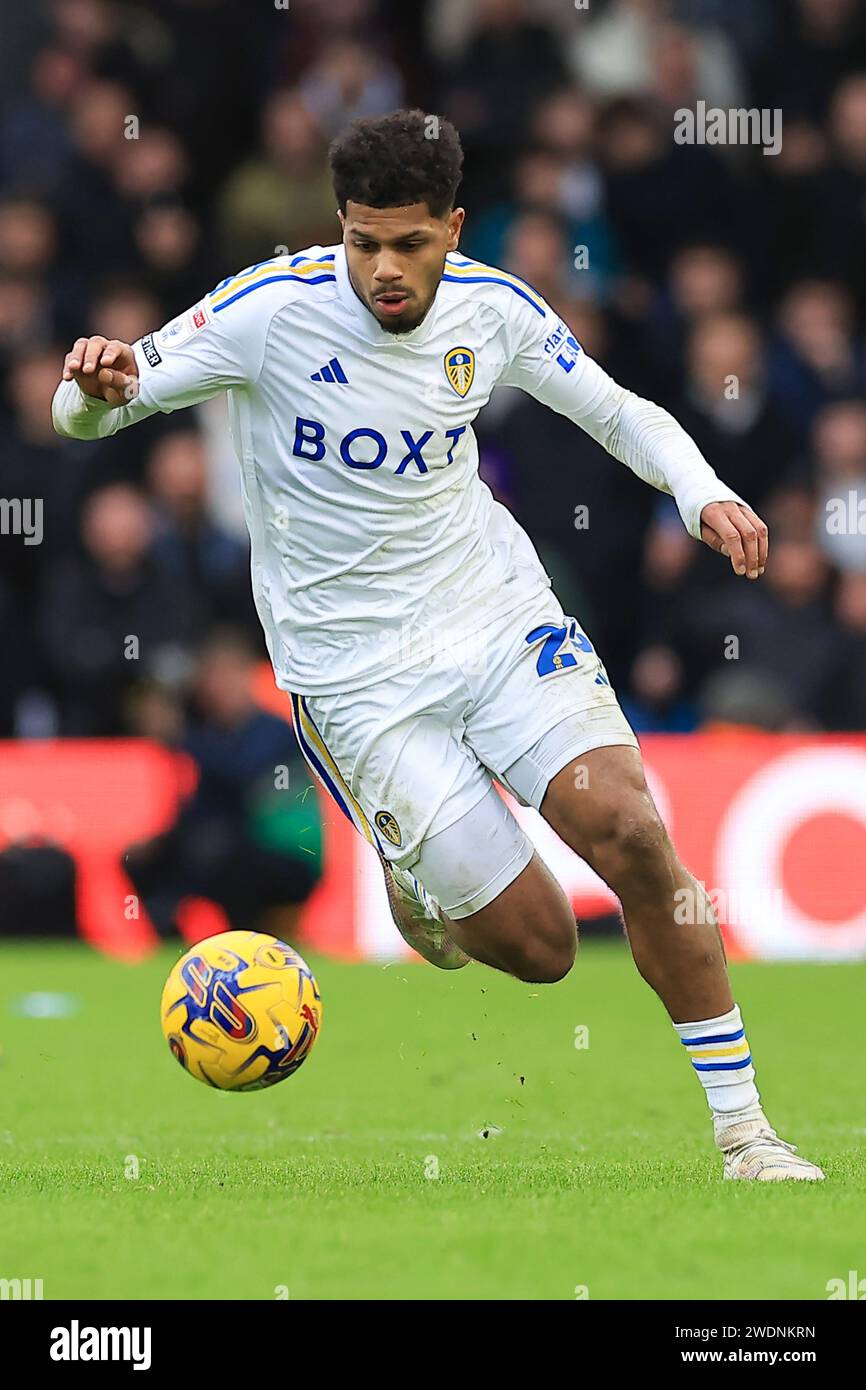 Leeds, UK. 21st Jan, 2024. Georginio Rutter of Leeds United FC v ...