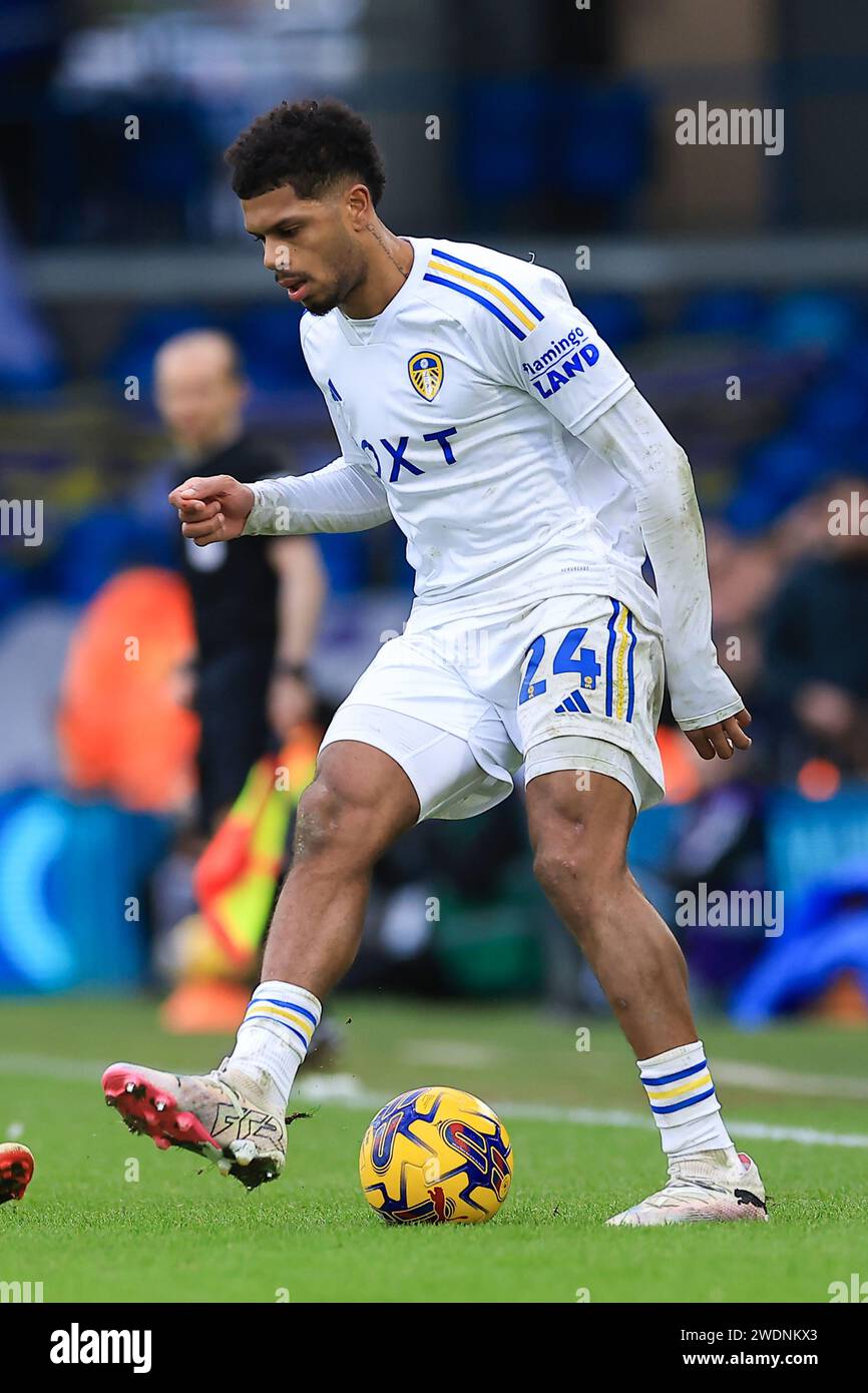 Leeds, UK. 21st Jan, 2024. Georginio Rutter of Leeds United FC v ...