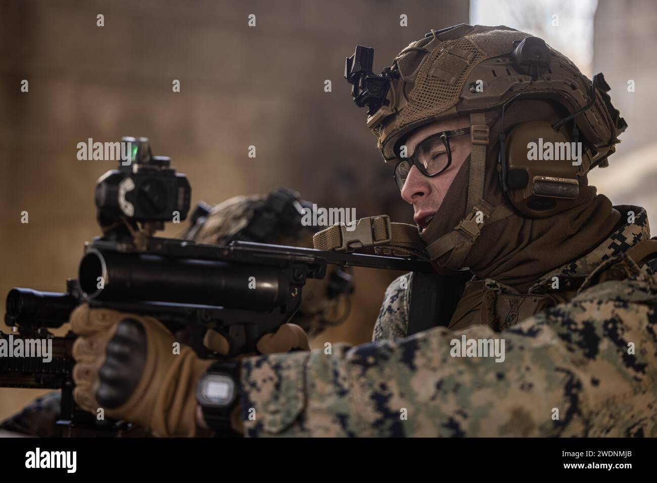 U.S. Marine Corps Lance Cpl. Colton Young, a New York native, and ...