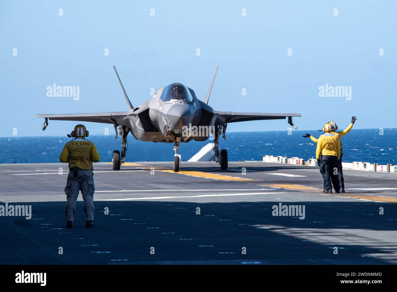 PHILIPPINE SEA (January 18, 2024) Sailors assigned to the forward-deployed amphibious assault ...