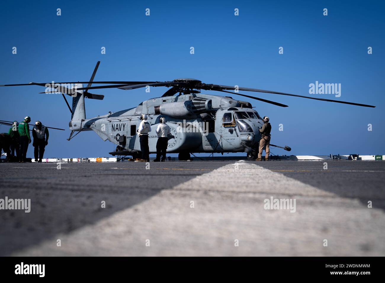 231205-M-RV237-1065 GULF OF OMAN (Dec. 5, 2023) An MH-53 Sea Dragon ...
