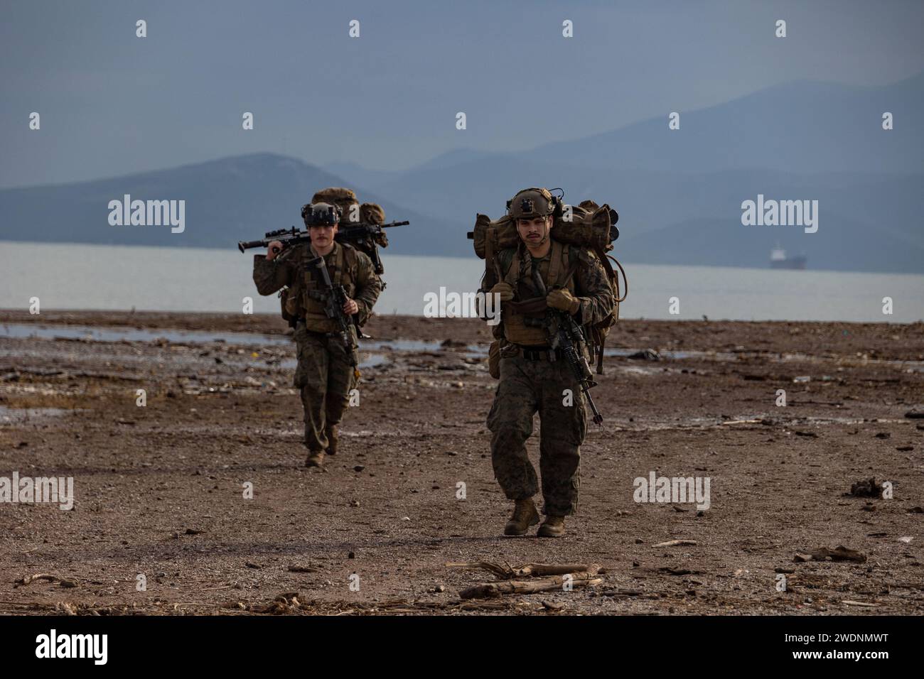 U.S. Marines assigned to the 26th Marine Expeditionary Unit (MEU ...