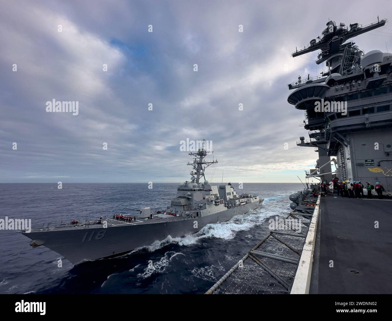 PACIFIC OCEAN (Jan. 19, 2024) The Arleigh Burke-class guided-missile ...