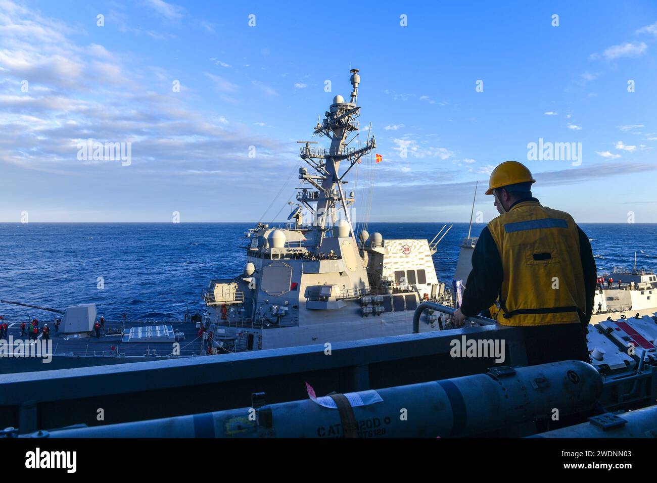 PACIFIC OCEAN (Jan. 19, 2024) The Arleigh Burke-class guided-missile ...