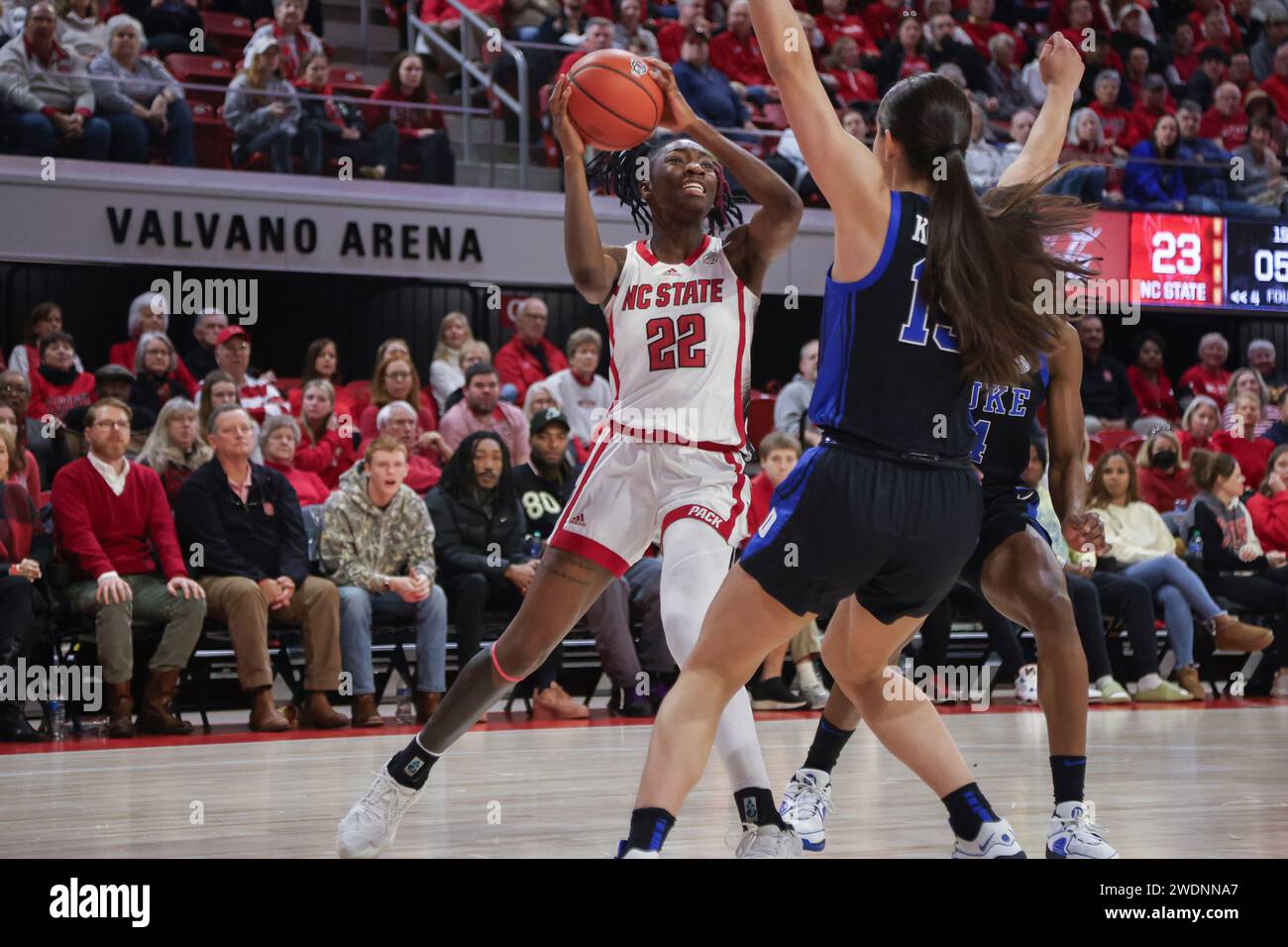 RALEIGH, NC - JANUARY 21: NC State Wolfpack guard Saniya Rivers (22 ...
