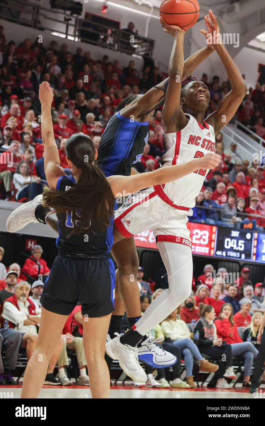 RALEIGH, NC - JANUARY 21: NC State Wolfpack guard Saniya Rivers (22 ...