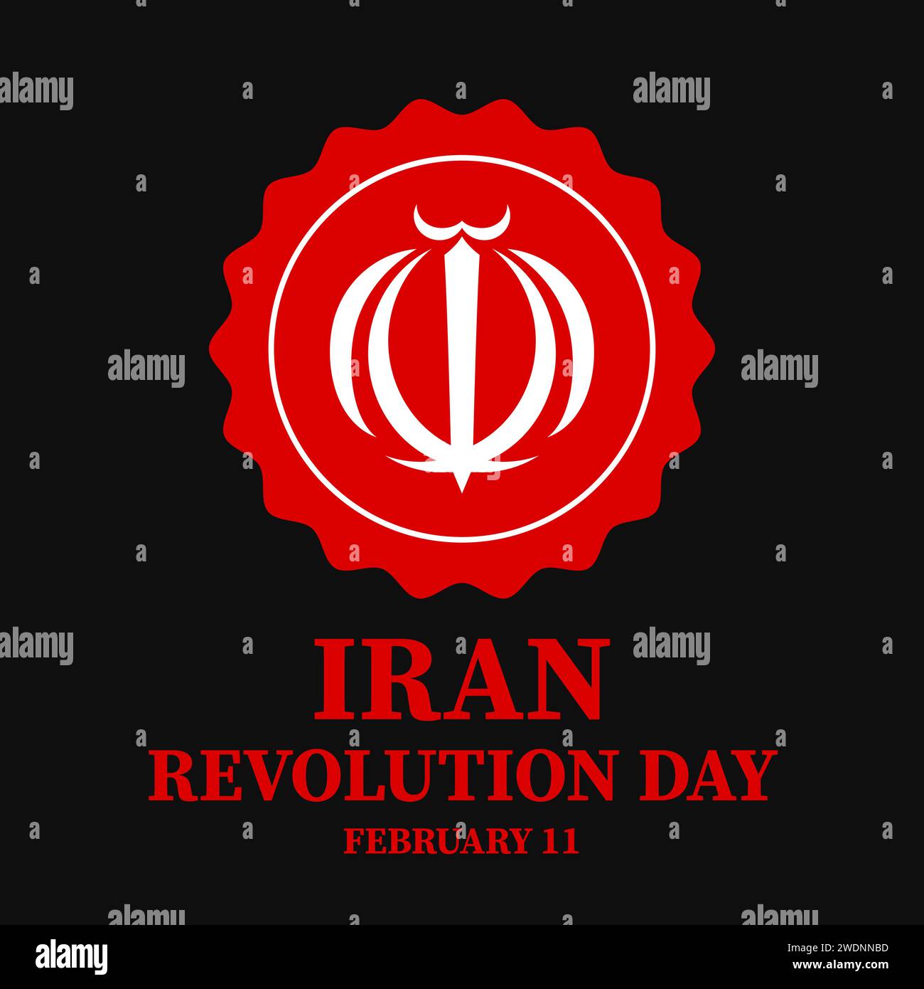 Iran Islamic Revolution Day banner. Iranian National holiday on ...