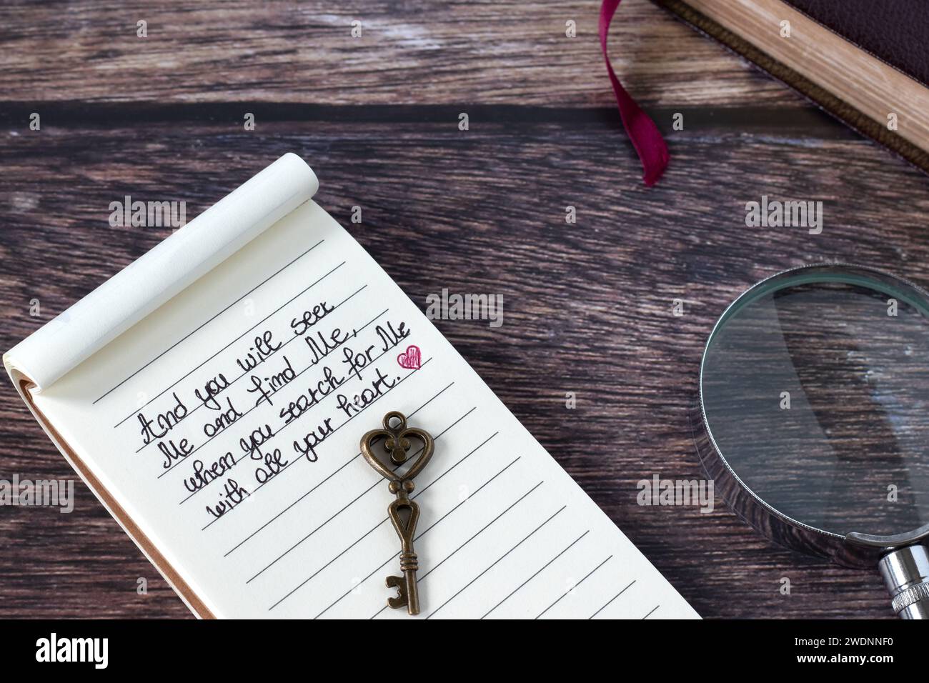 Christian handwritten quote to seek God Jesus Christ with all heart ...