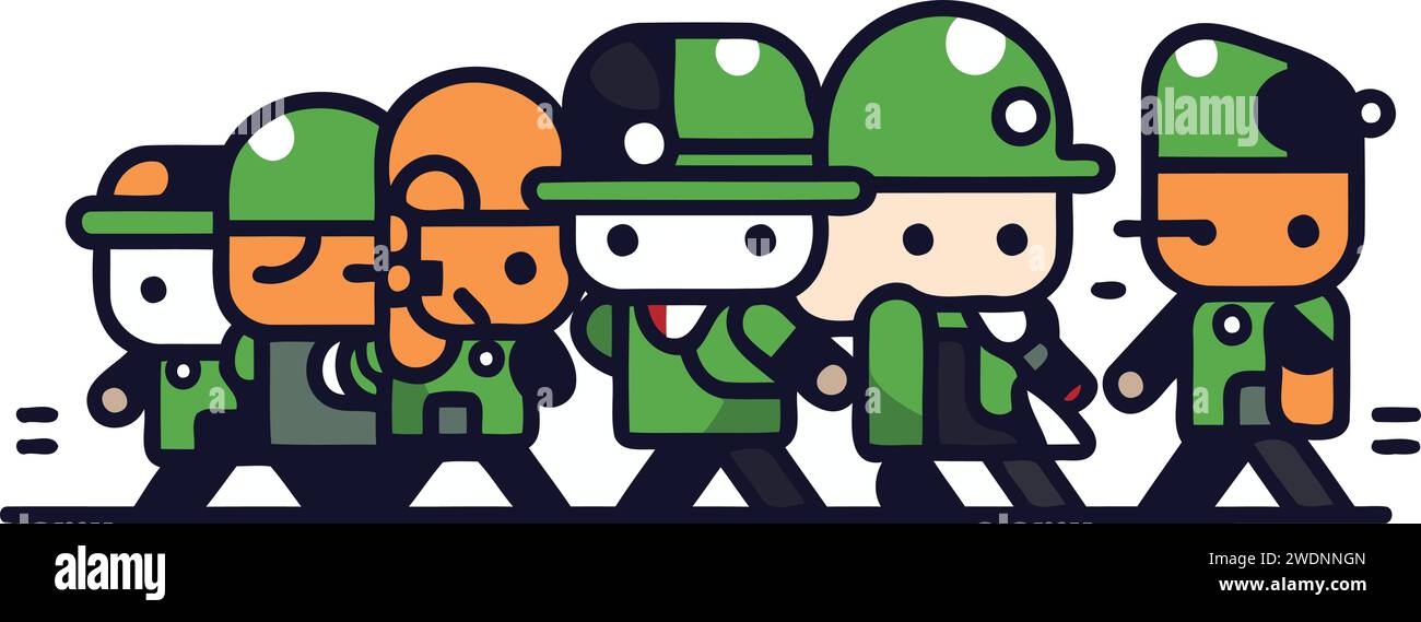 Cartoon soldiers hi-res stock photography and images - Alamy